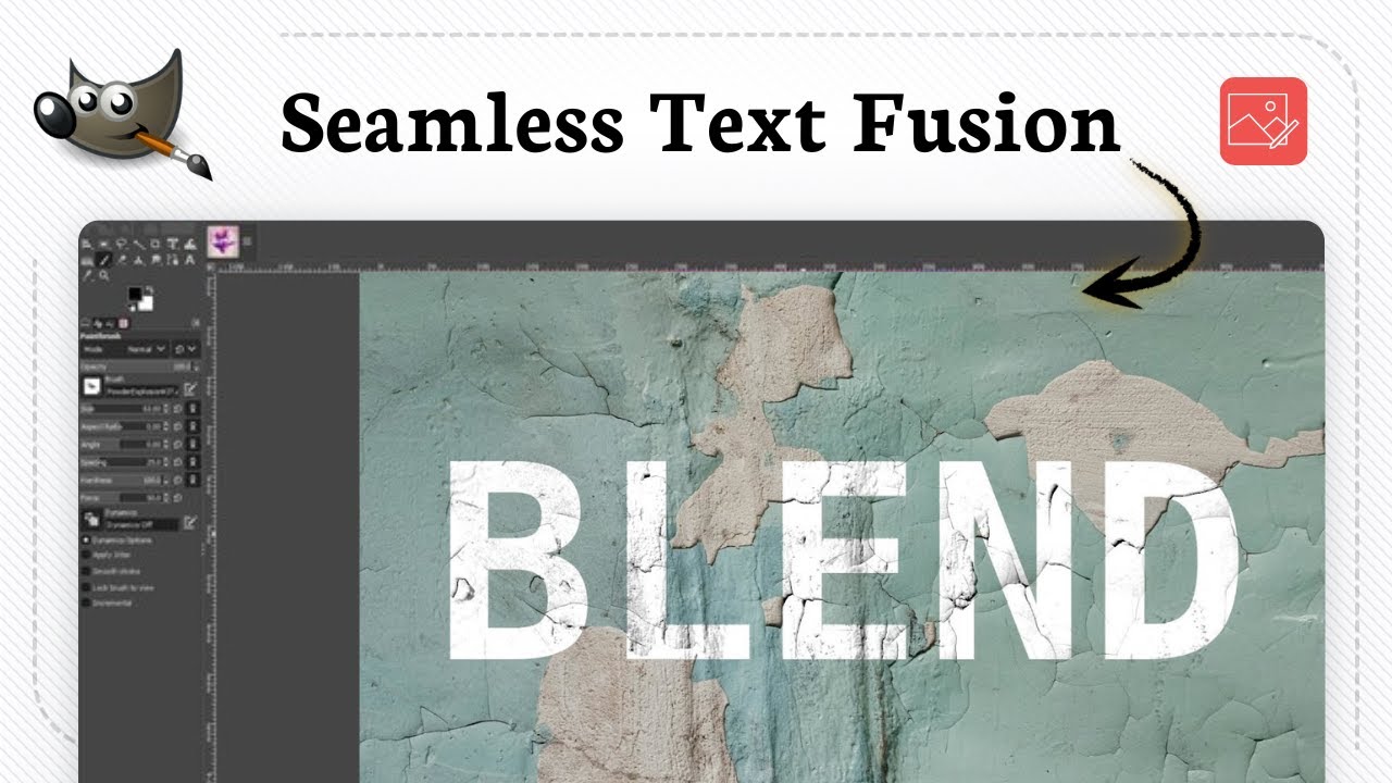 How to blend text in GIMP (Dynamic Flow Edit) - YouTube