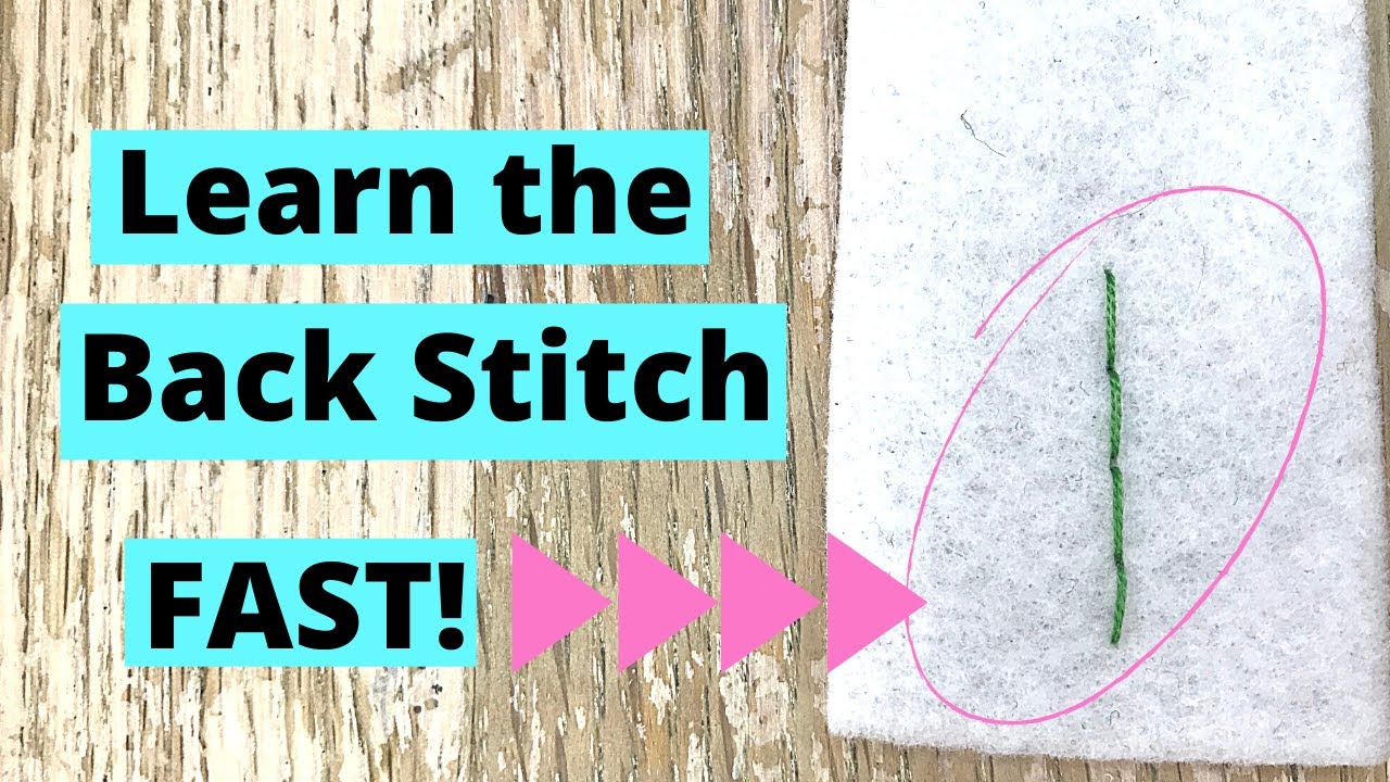 Back Stitch For Beginners | Hand Embroidery Basics - YouTube