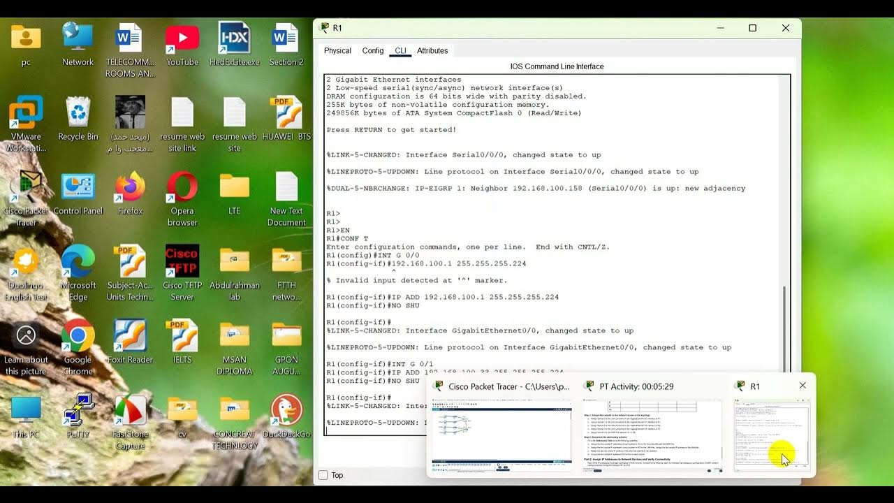 CCNA1 Chapter 11 LAB 11.7.5 - YouTube