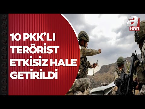 Suriye'nin kuzeyinde teröre darbe! 10 PKK/YPG'li terörist etkisiz hale getirildi | A Haber