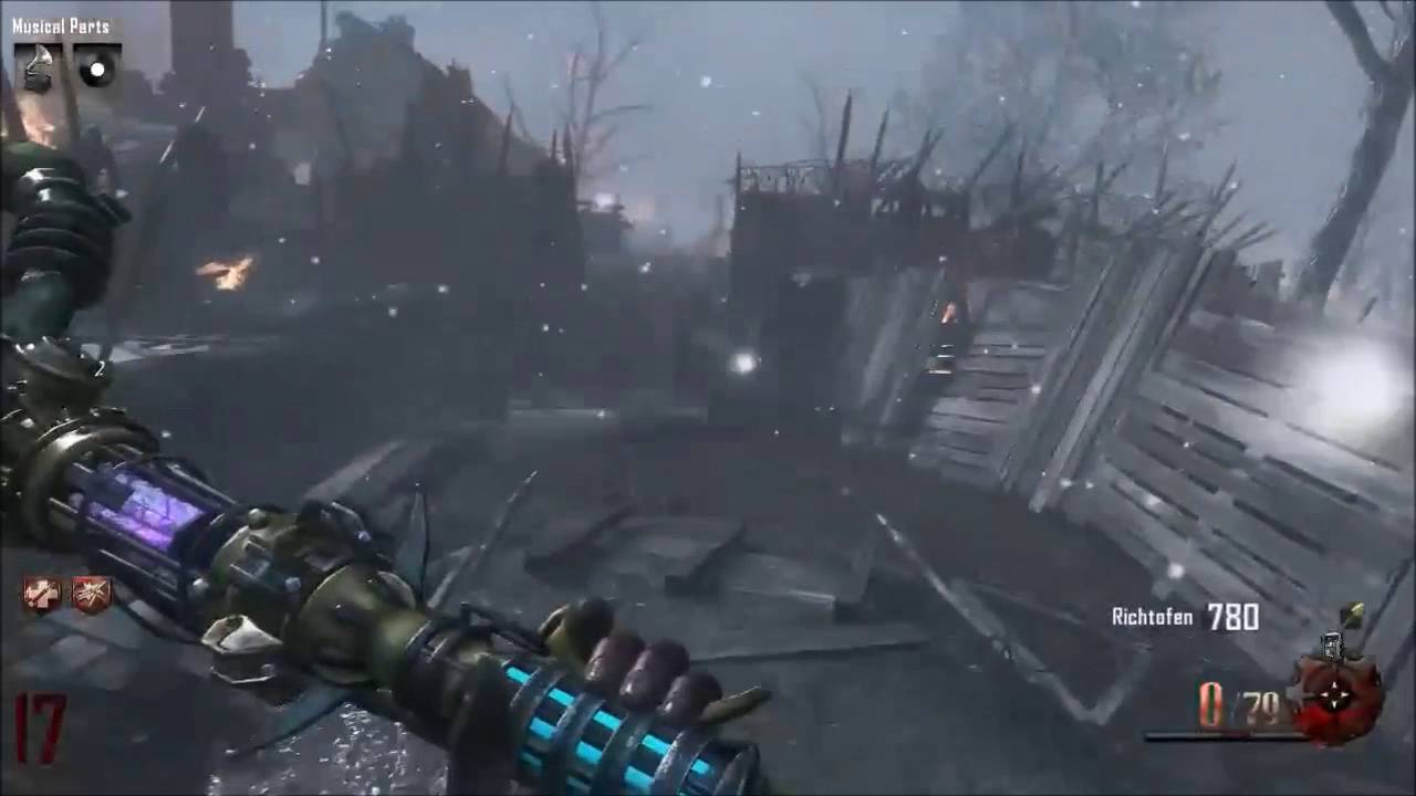 BO2 Zombies: Origins - Fire, Lightning, Wind And Ice Staffs - YouTube