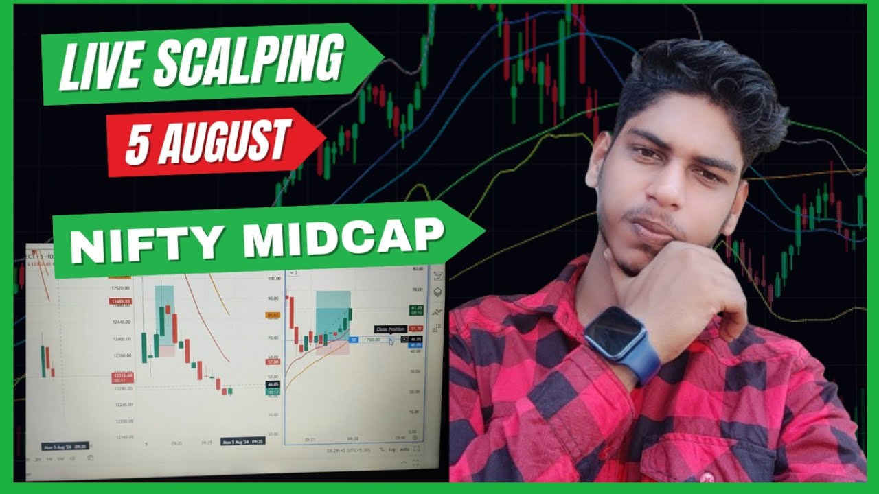 5 August Live Scalping Nifty Midcap Expiry || Live option scalping - YouTube