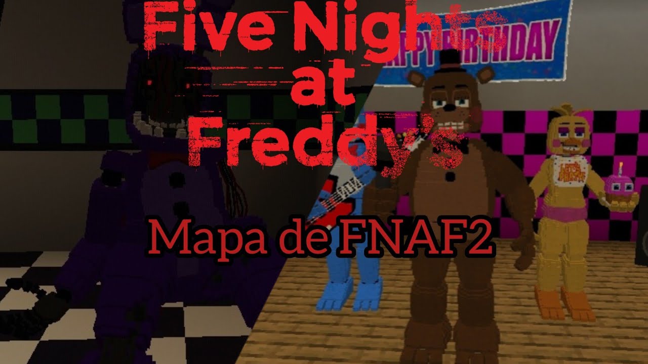 Mapa de FNAF 2 do MaxLoquendo com Parts and Servise - YouTube