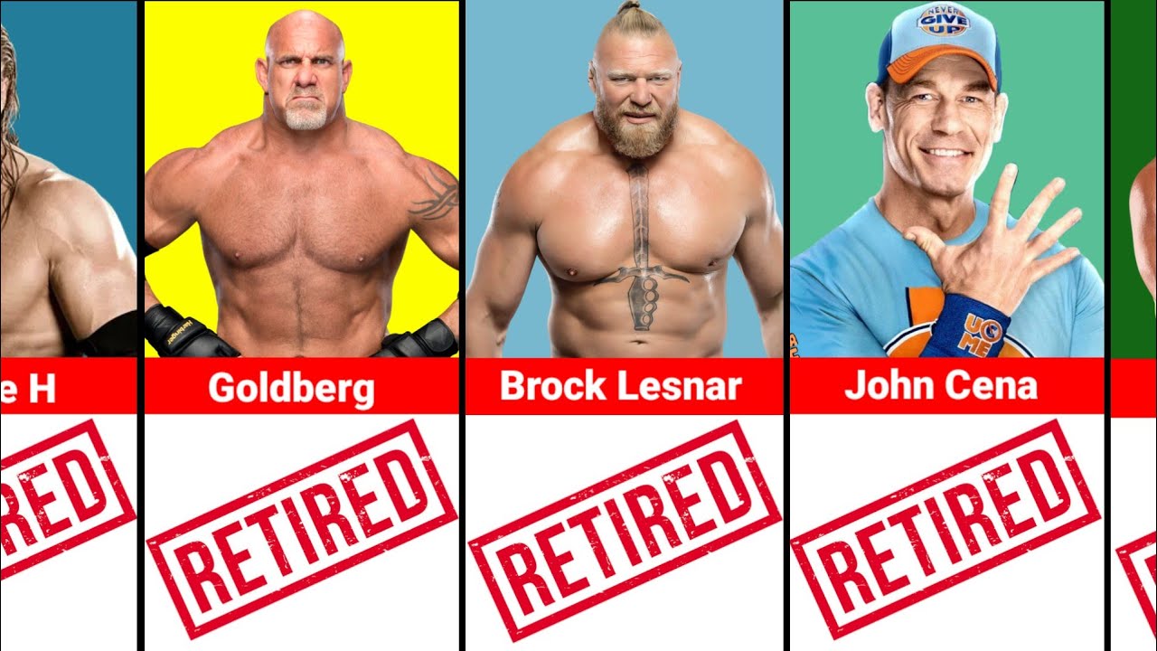 WWE Wrestlers and Their Retirement Years 1983-2025 | Retired WWE ...