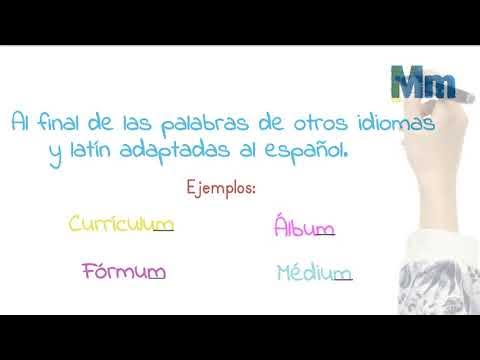 Uso de m y n, ortografía, educazion.net - YouTube