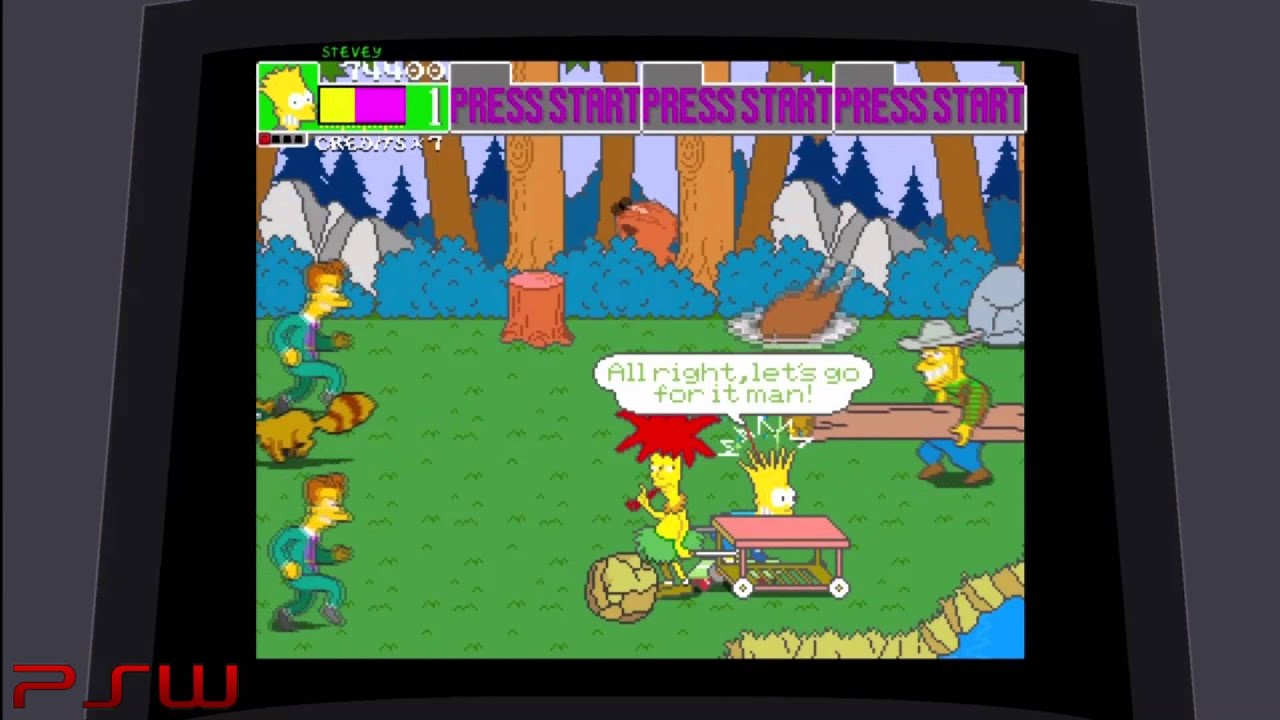 The Simpsons Arcade Game - "Excellent" Trophy/Achievement - YouTube