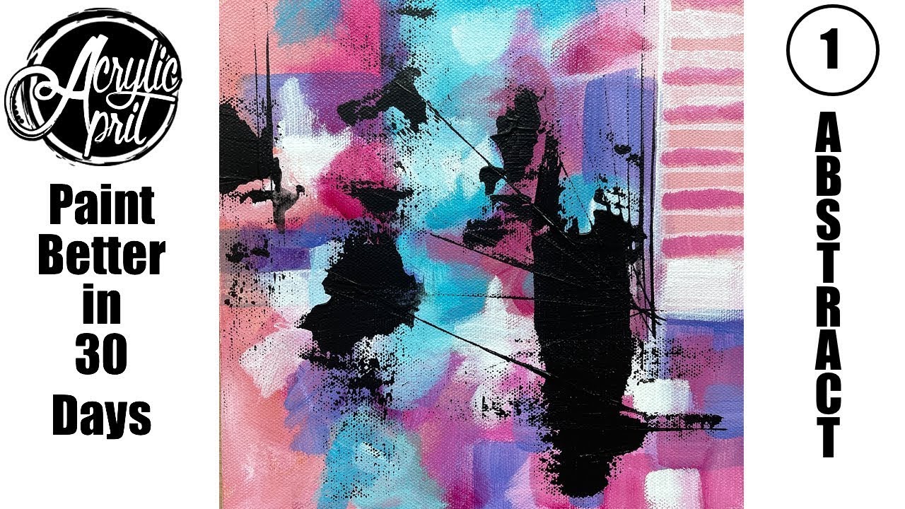 Acrylic AprilDay 1: Abstract Expressionism Palette Knife Painting ...