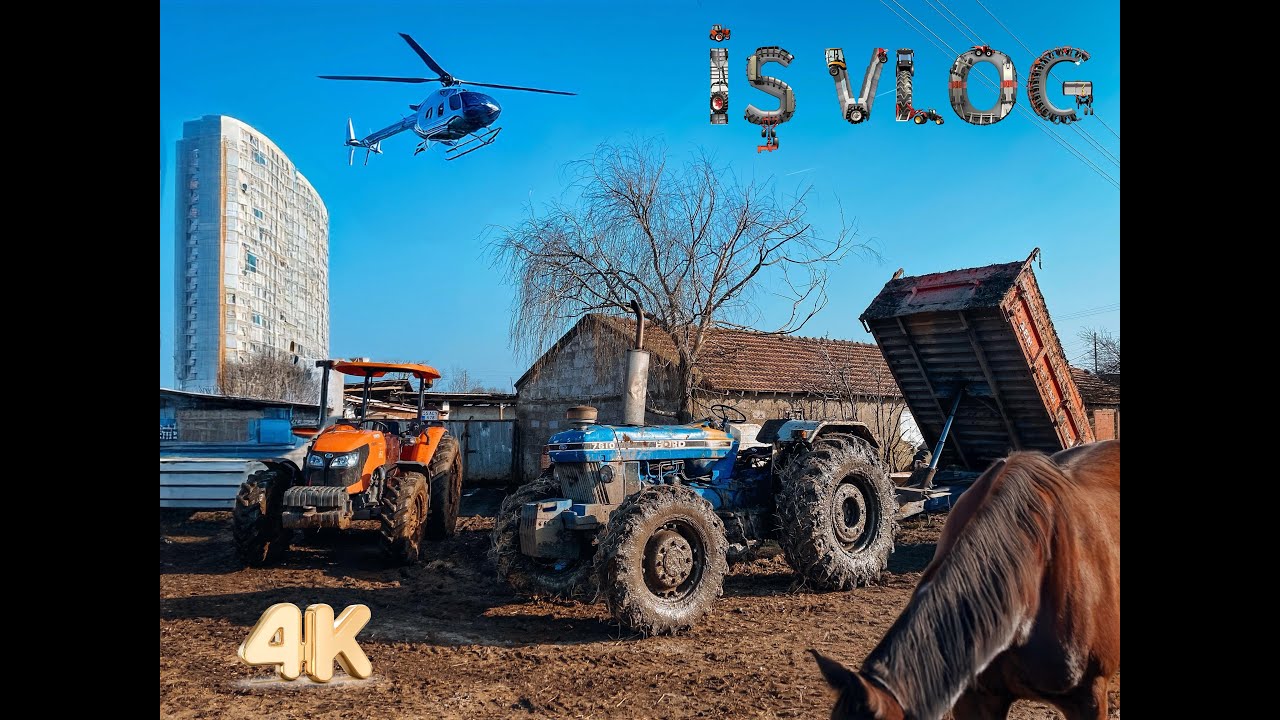 💪 Ahır Temizliği ve Gübre Serimi! | Kubota M9540 & Ford 7610 Aksiyonda 🚜💨 - YouTube