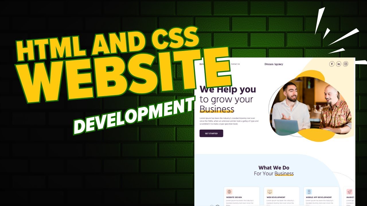 HTML, CSS, bootstrap website development - YouTube