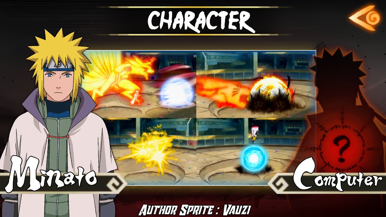 火影战记 | Naruto Senki | Share Sprite Minato Hokage By Vauzi |🔸Sprite ...