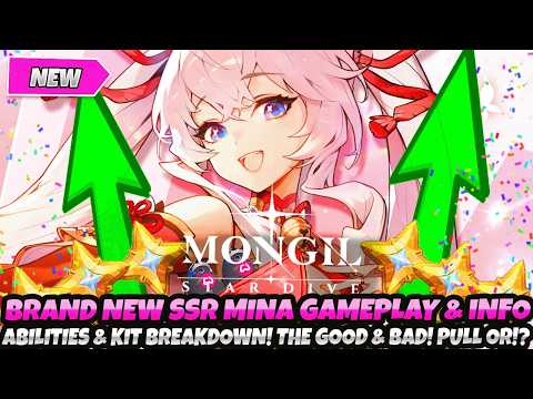*IMPORTANT! BRAND NEW SSR MINA GAMEPLAY & INFO!* Abilities & Kit! The Good & Bad (Mongil Star Dive