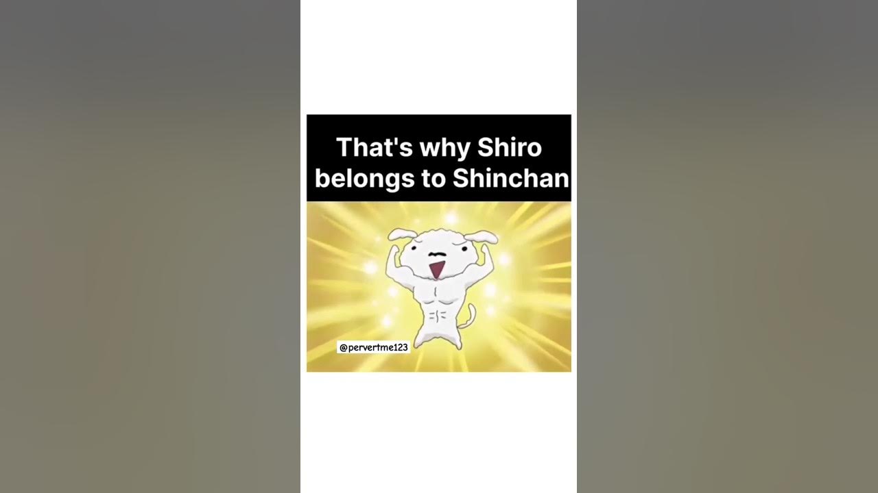 Bodybuilder Shiro 💪🏻 that's why Shiro belongs to Shinchan #sigma #youtube #trending #shinchan # ...