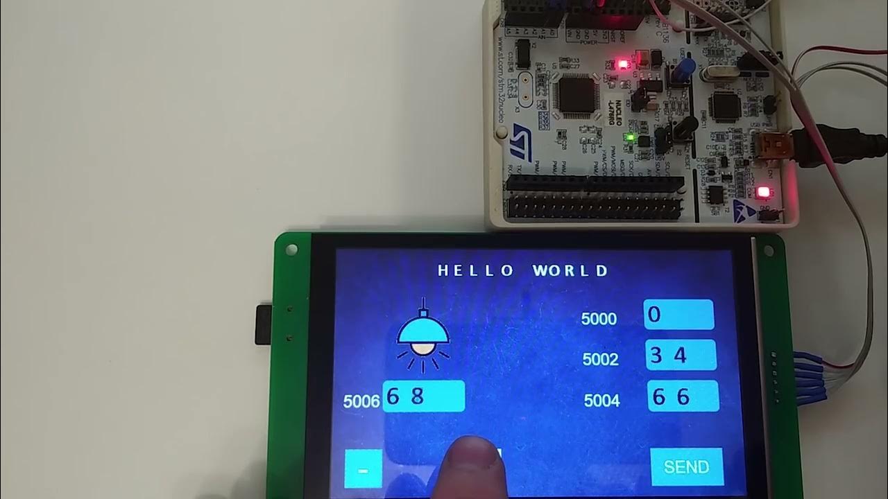 DWIN DGUS Graphic Display+STM32 - YouTube