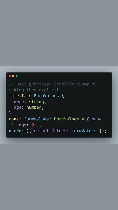 Simplify TypeScript Forms Development #TypeScript - YouTube
