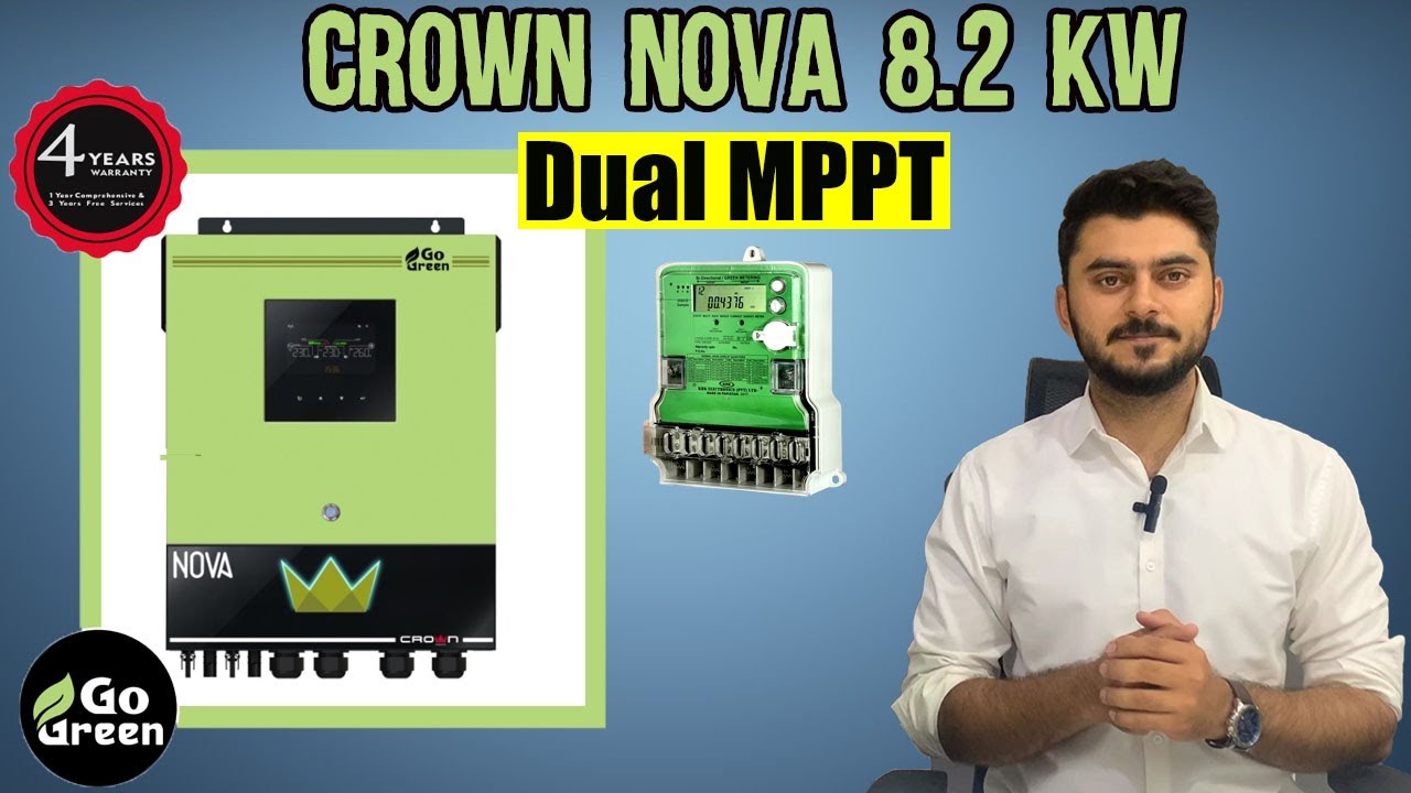 Unboxing Crown Nova 8.2KW Hybrid Solar Inverter with Dual MPPT and Dual ...
