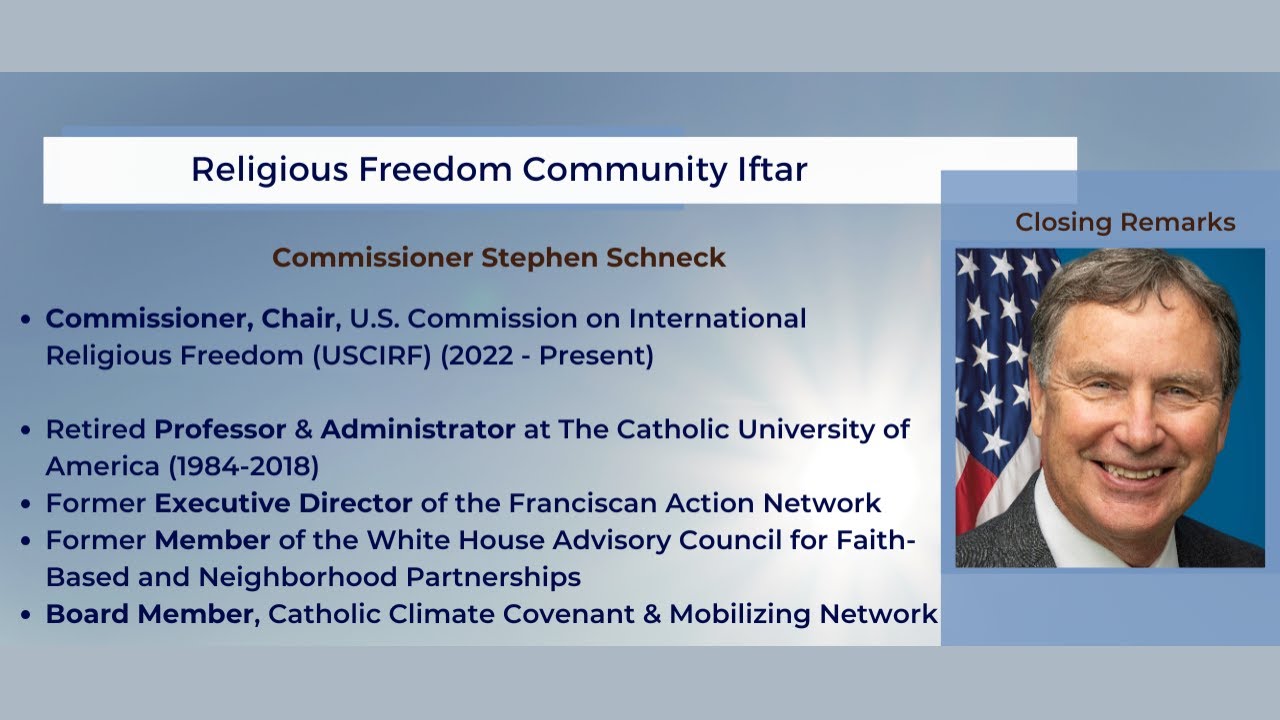 USCIRF Chair Stephen Schneck`s Speech at the 2nd Annual Religious ...