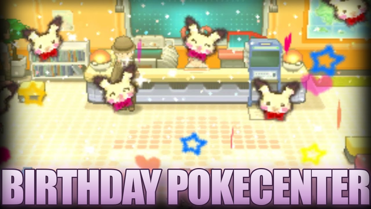 Pokemon ORAS: Birthday Theme Pokemon Center Music! - YouTube