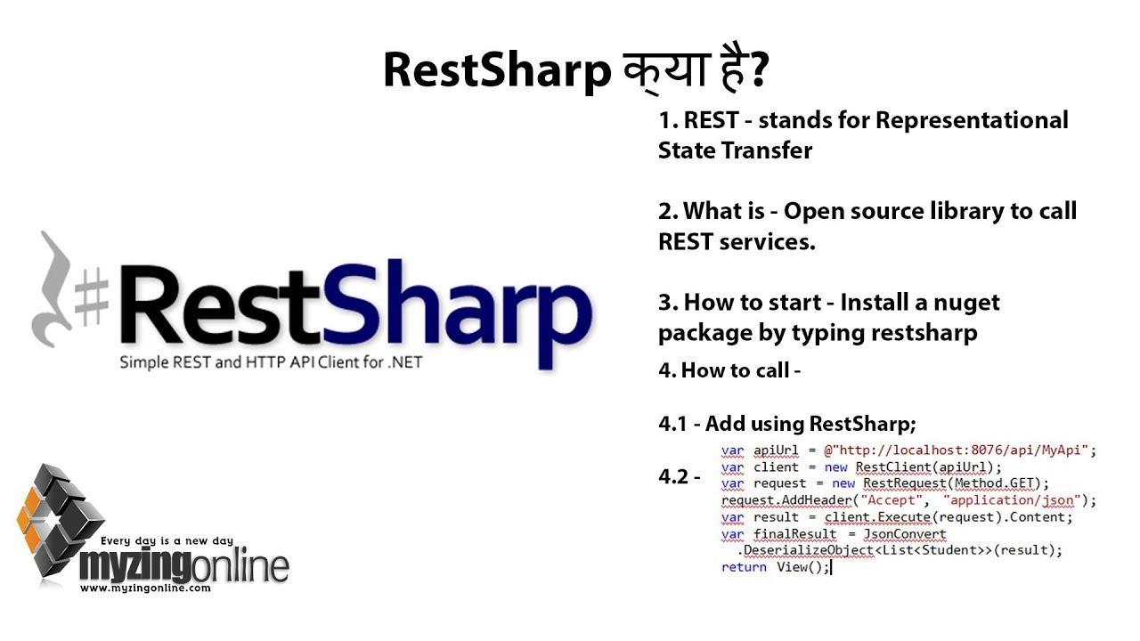 RestSharp क्या है? - 2019 - YouTube