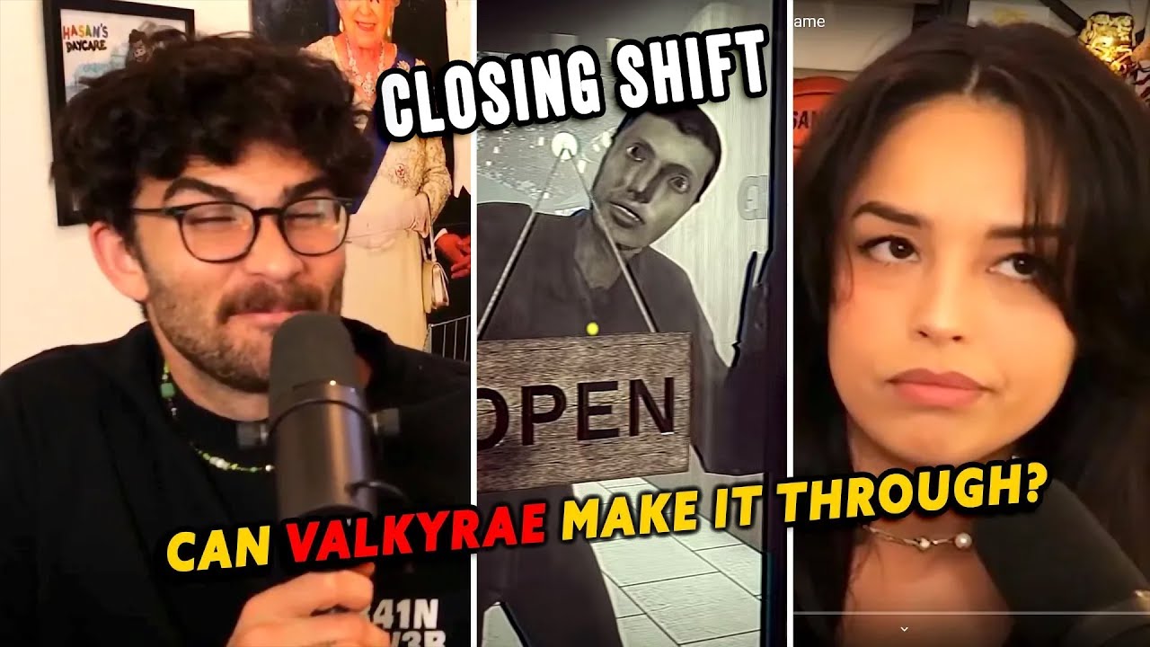 Hasanabi and Valkyrae play CLOSING SHIFT... Hasan goes full Goblin Mode - YouTube