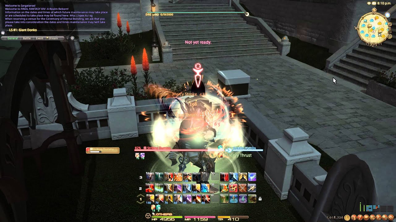 Final Fantasy XIV A Realm Reborn Dragoon Rotation - YouTube