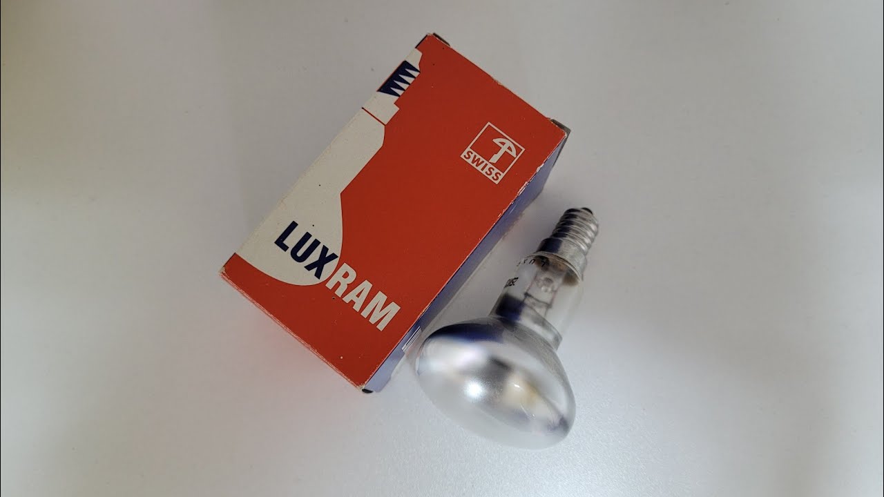 Lampe spot LUXRAM 25W Clair 245v E14 [Incandescence - Neuve] - YouTube