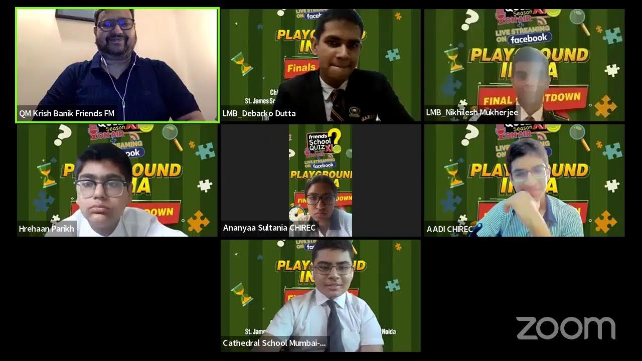 FRIENDS SCHOOL QUIZ WITH KRISHNENDU BANIK - YouTube
