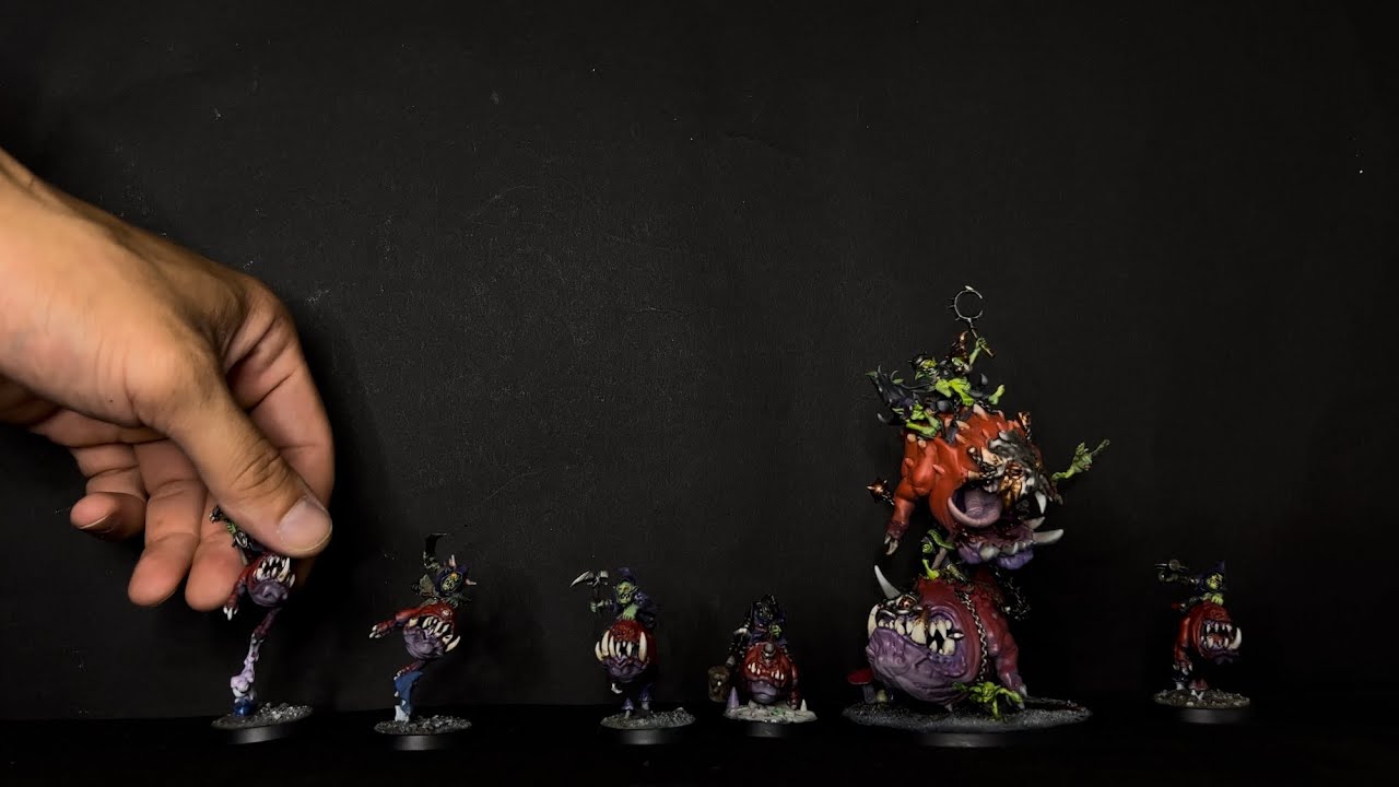 How big is Mangler Squigs. Age of Sigmar. Gloomspite Gitz army. - YouTube