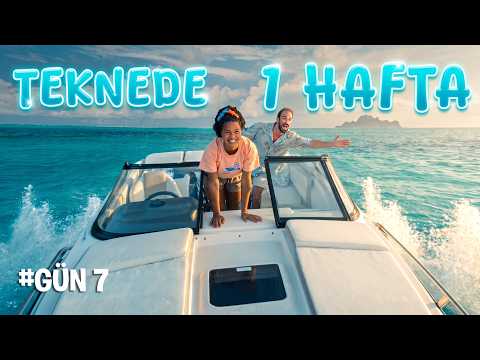 TEKNEDE 1 HAFTA YAŞAMAK😮 GÖCEK FETHİYE MAVİ YOLCULUK ⛵