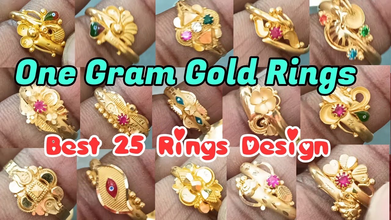 One Gram Gold Ring Collection | Handmade Jewellery | Best 25 Design ...
