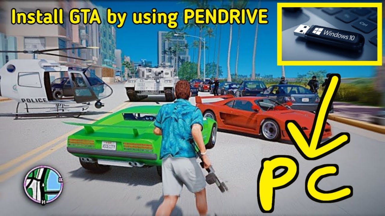 GTA ! How to install GTA On PC by using PENDRIVE..Easy Step ! - YouTube