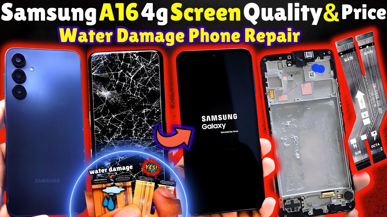 Samsung A16 4G💧Water Damage & Screen Replacement – FULL RESTORATION ...