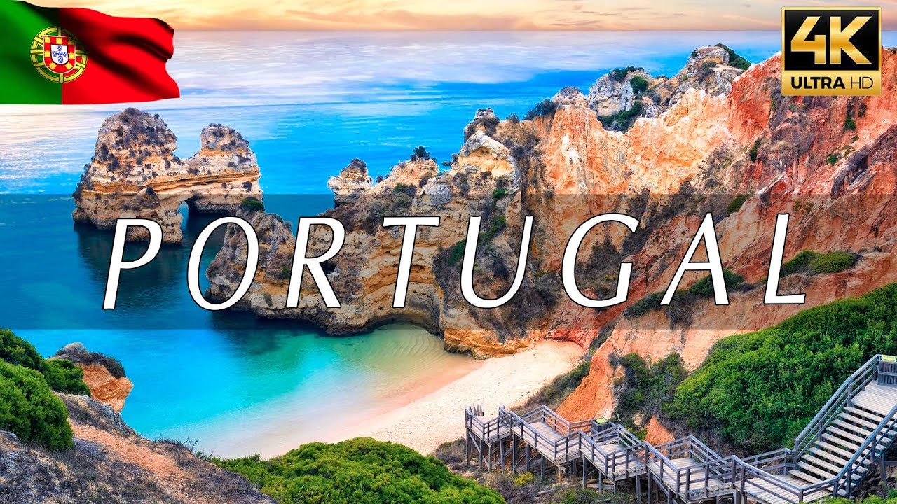 VOLANDO SOBRE PORTUGAL 4K | Increíble paisaje natural hermoso con ...