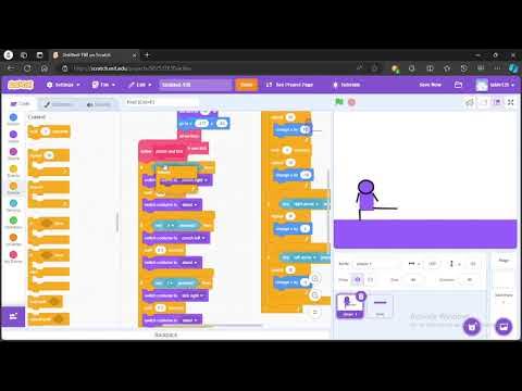 how a cool fighting game in scratch part 1 - YouTube