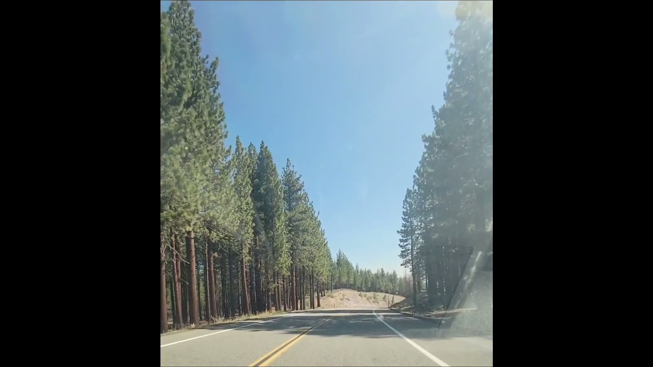 Driving along Scenic Drive Mammoth Mountains Highway 203 - YouTube