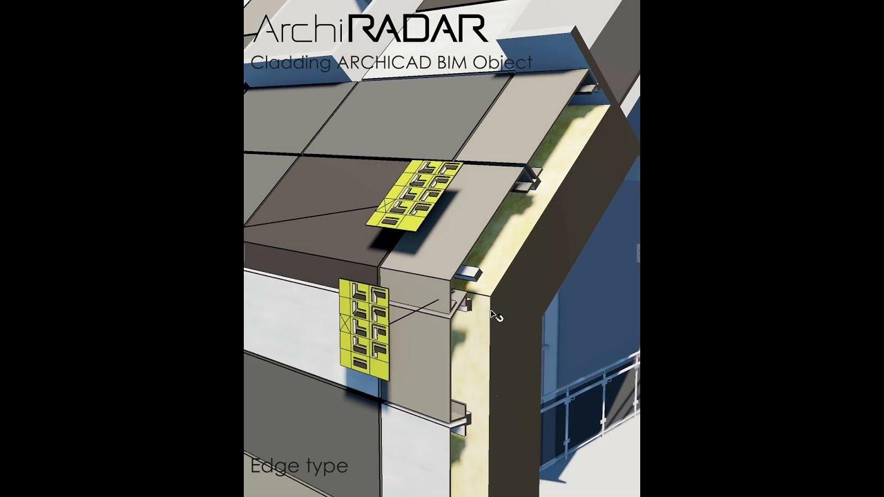 Archicad Cladding - Option - Edge Type - YouTube