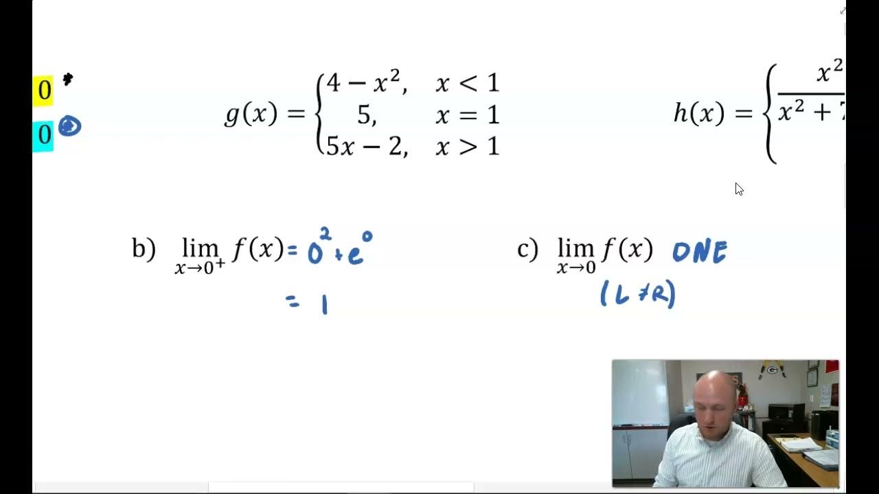 AP Calculus AB | 1-2 Piecewise Function Limits - YouTube