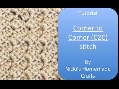 Easy Tutorial: How to do the Corner to Corner (C2C) stitch - YouTube