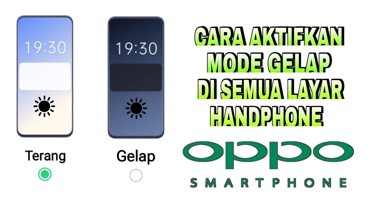 Cara Aktifkan Mode Gelap Di Hp Oppo | Mode Gelap Semua Aplikasi - YouTube