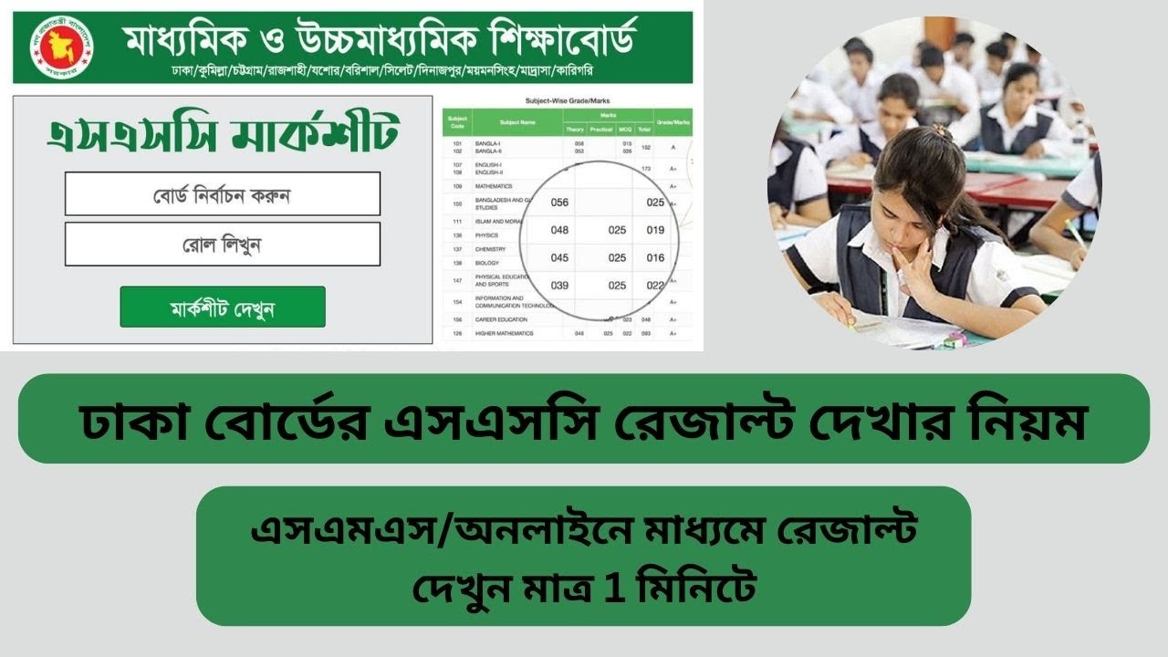 SSC Result 2022 Dhaka Board | How TO Check SSC Result Online 2022 With ...