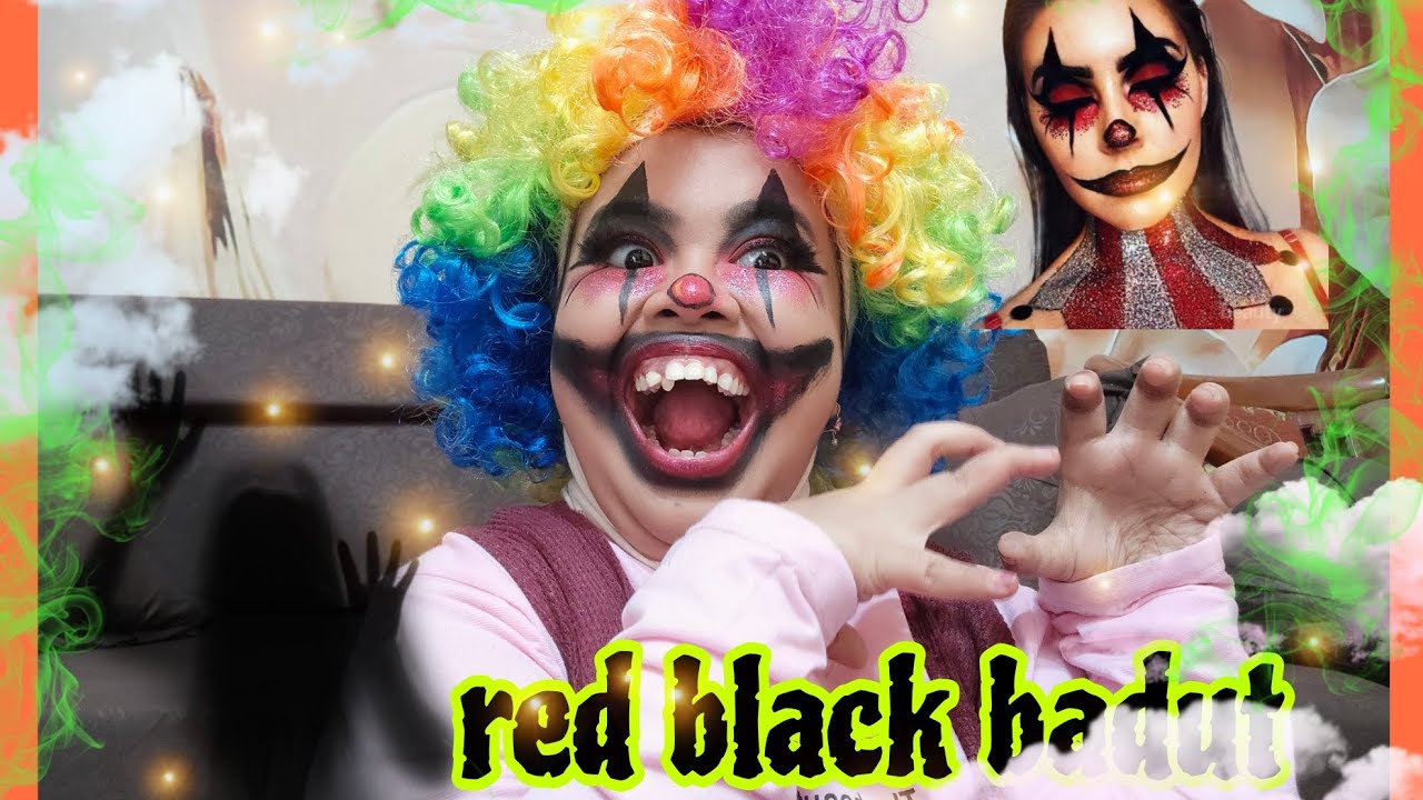 red black badut make up || KEKEYI MAKE UP TUTORIAL - YouTube