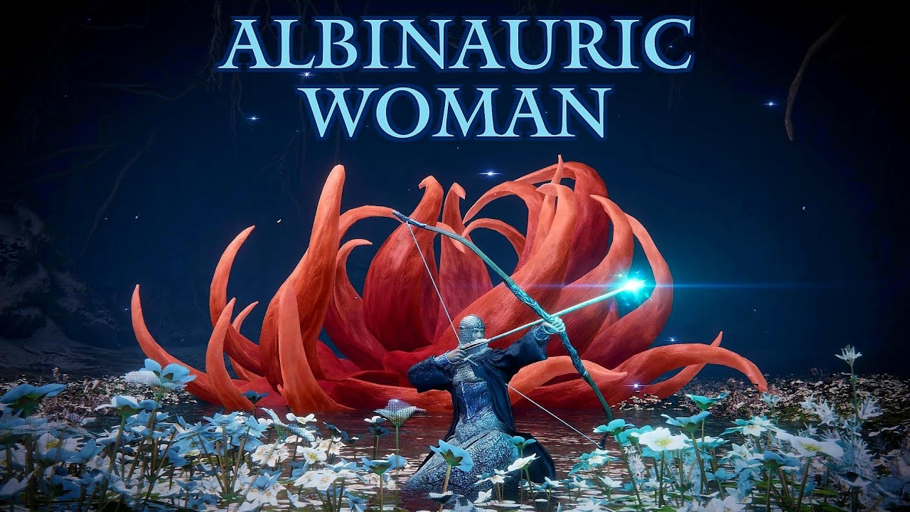 Elden Ring - Malenia vs The Albinauric Woman (Latenna/Bow Only) - YouTube