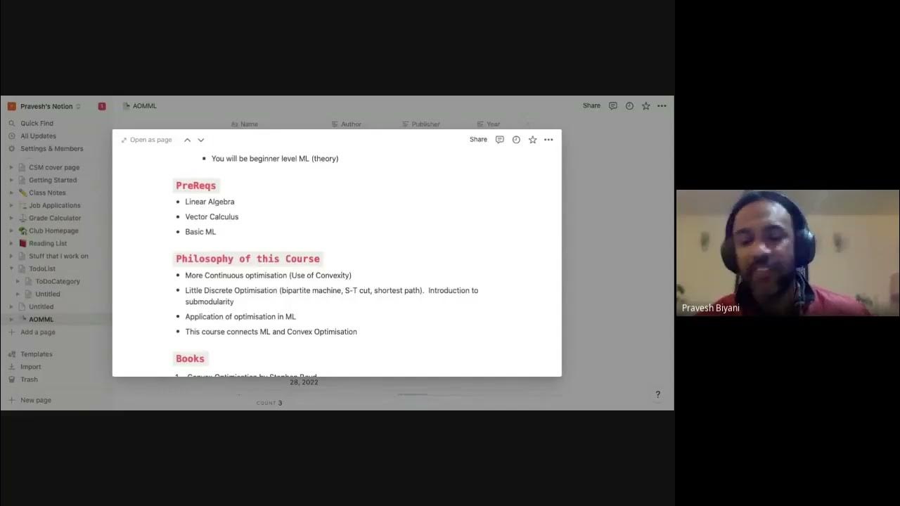 Optimisation for Machine Learning: Lecture1: Introduction - YouTube