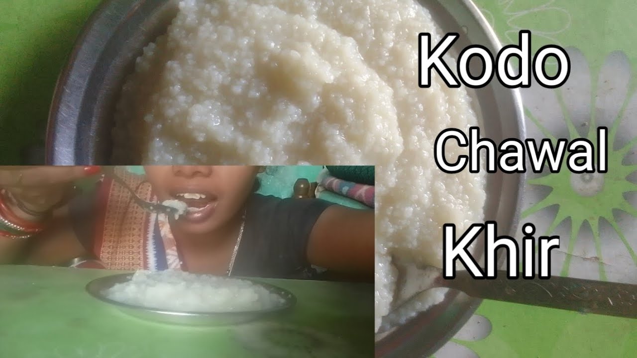Eating Kodo Chawal Khir In Village ll village eating show ll Mukbang ...