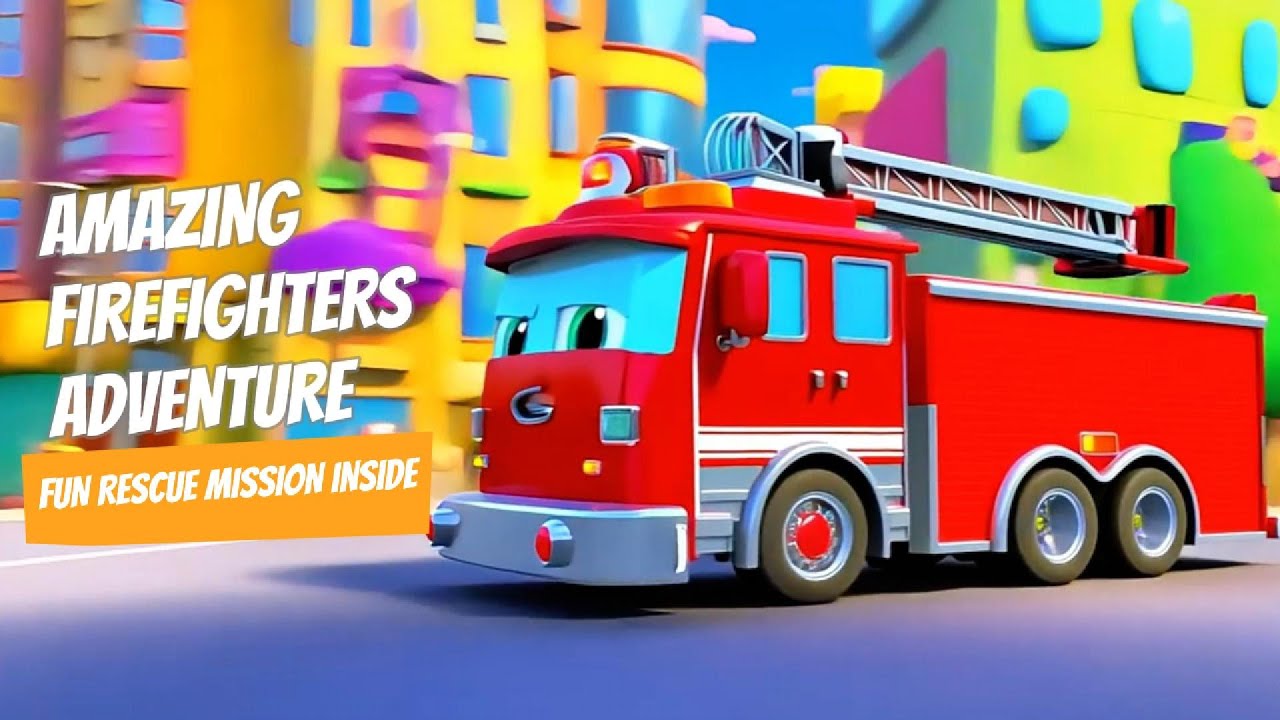 Brave Heroes on Wheels! 🚒 Fun Firefighter Song for Kids | Learn & Sing ...