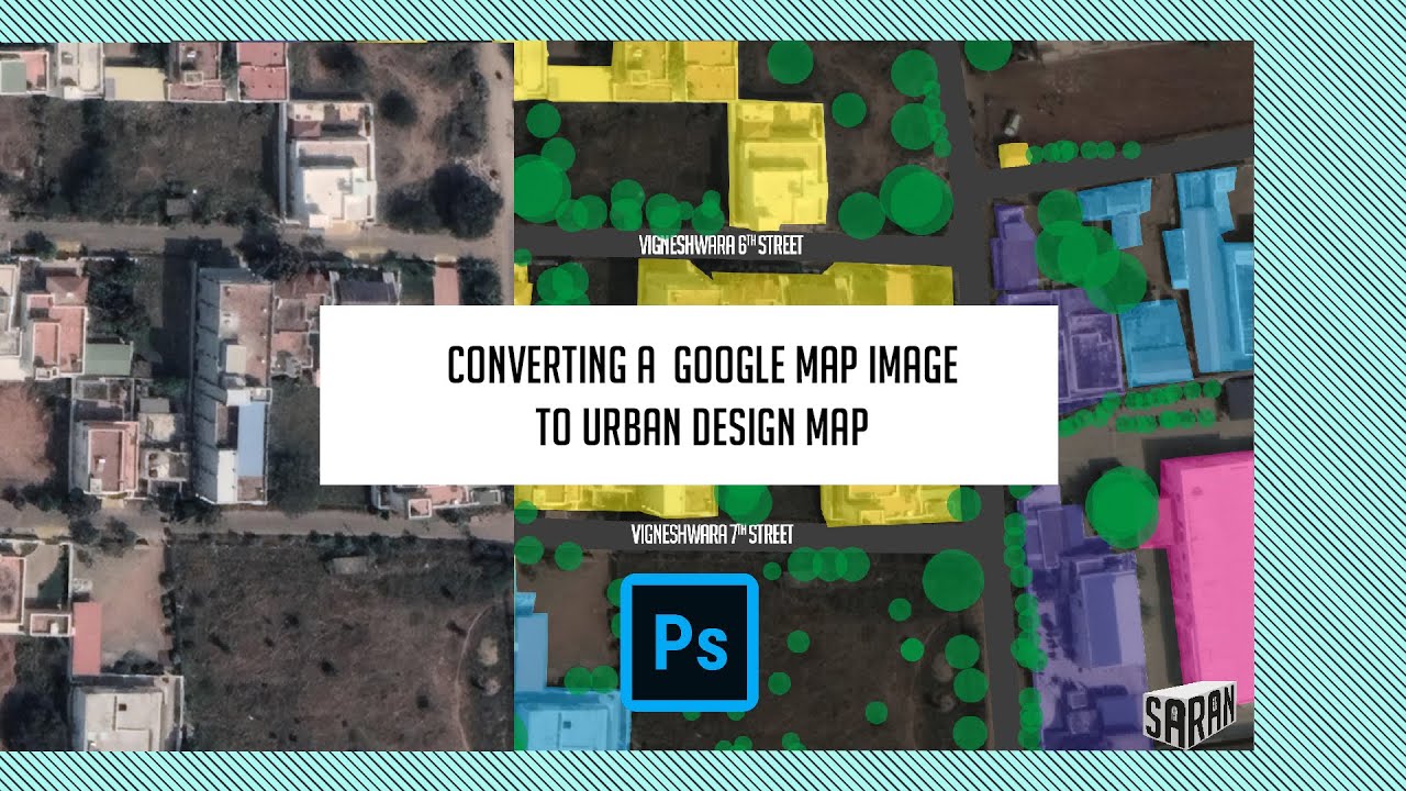 A Simple Urban Map | Photoshop - YouTube