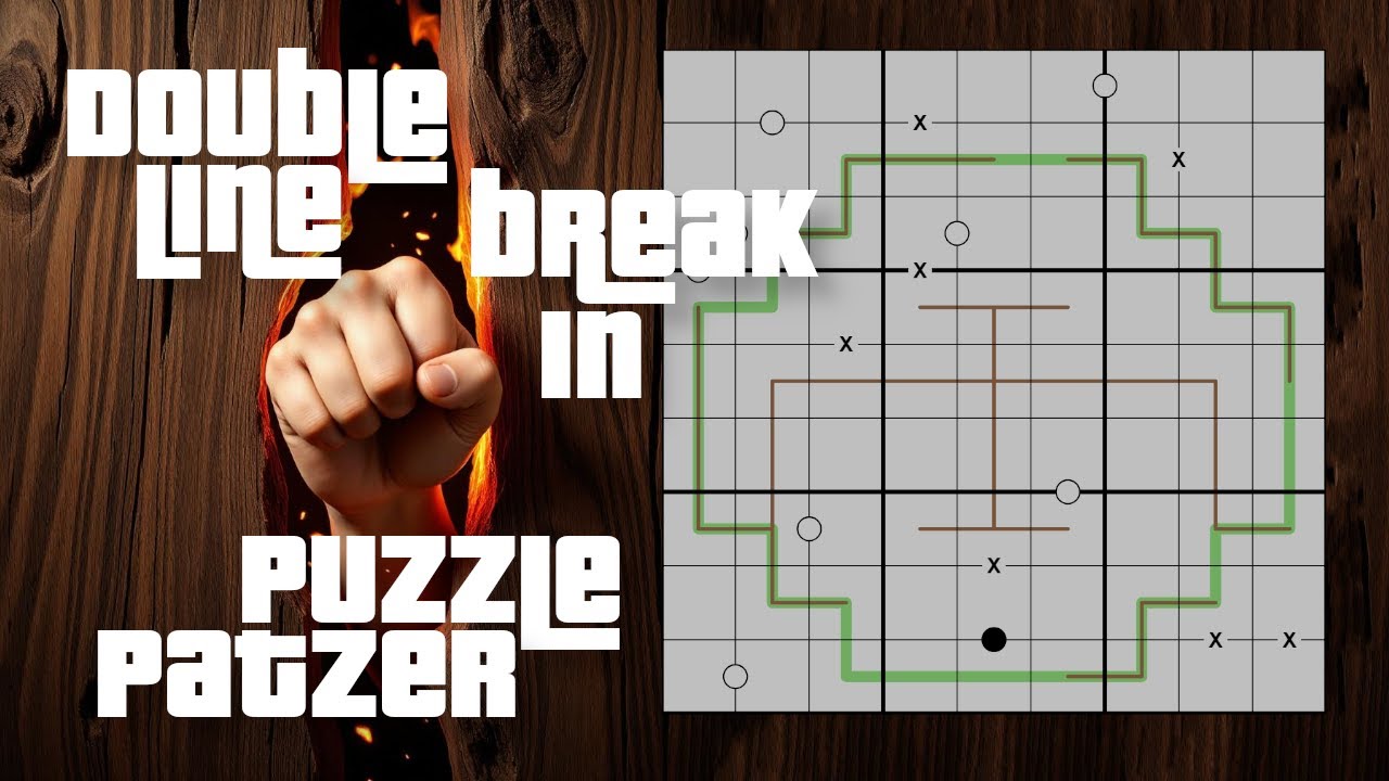 Puzzle Patzer toes the double lines - YouTube