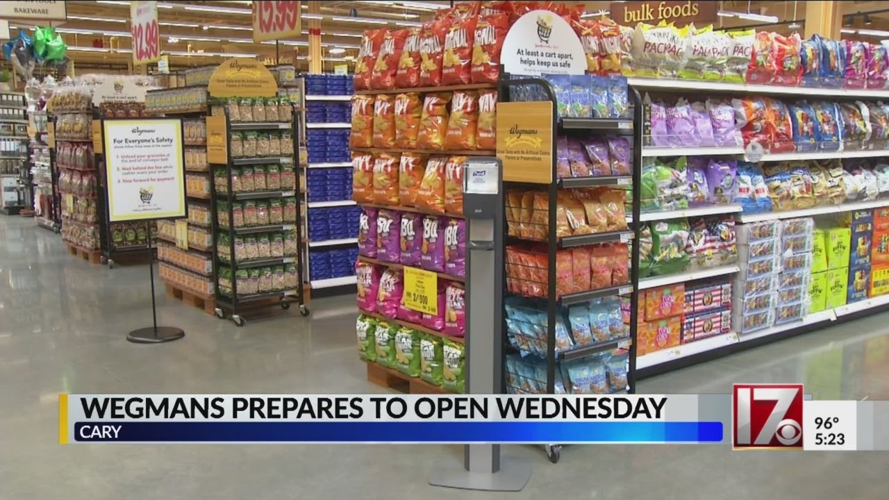 Wegmans prepares to open Wednesday in Cary - YouTube