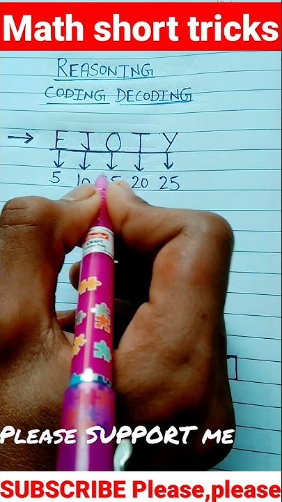 Reasoning Coding Decoding Alphabets Coding Math Short Trick Reasoning Codingdecoding Math