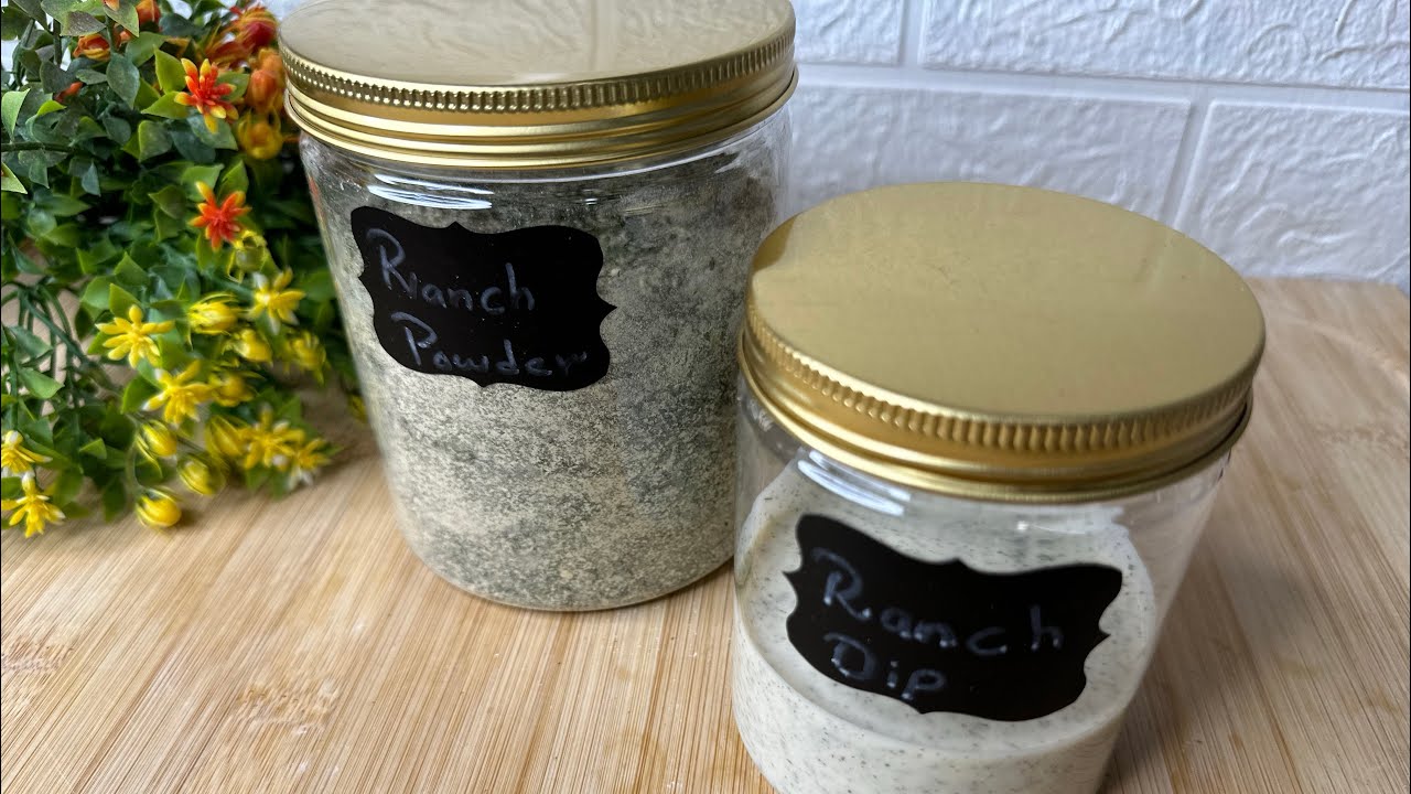 Homemade Ranch Powder with Rench Dressing Recipe - YouTube