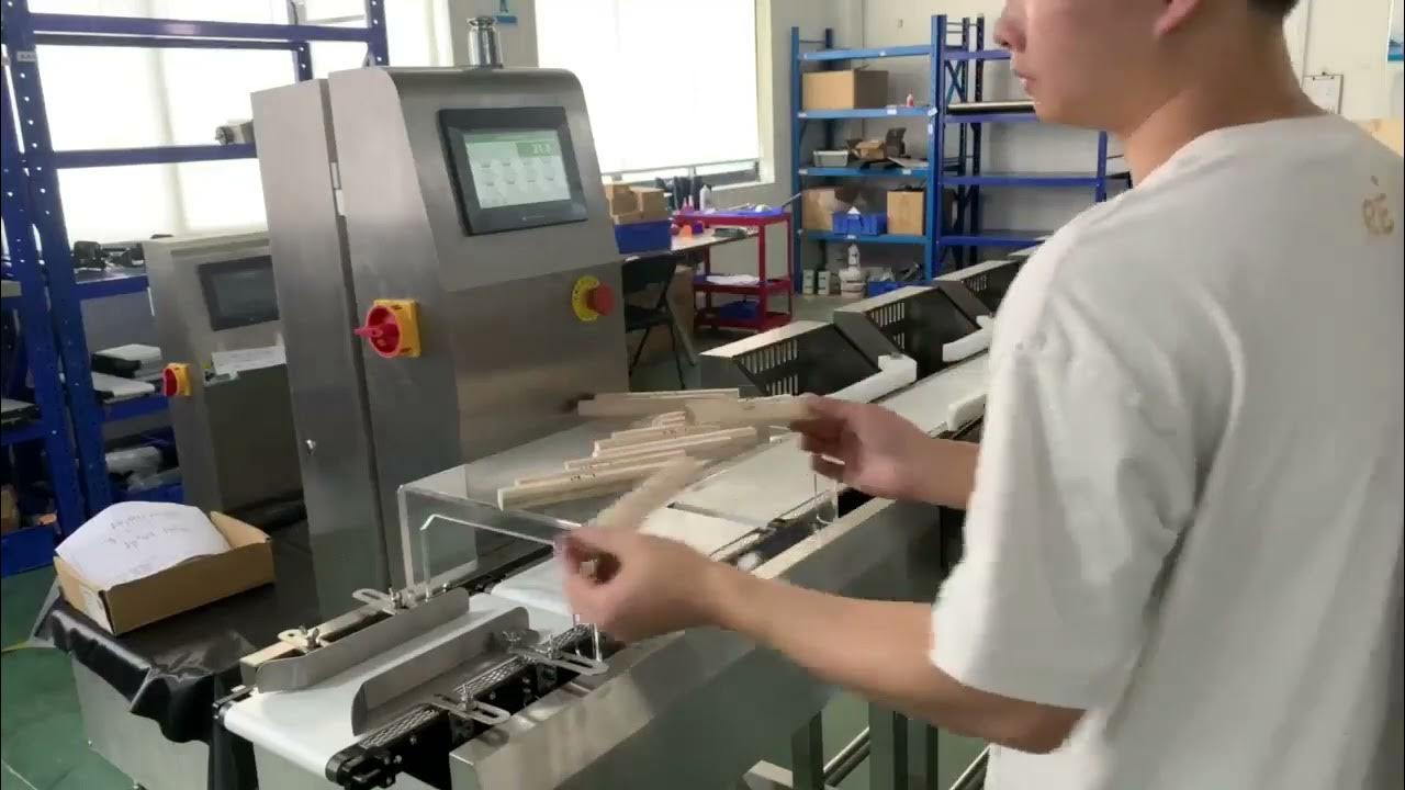 Multi-level Weighr Sorting Checkweigher Machine Automatic Weight Grading Checkweigher - YouTube